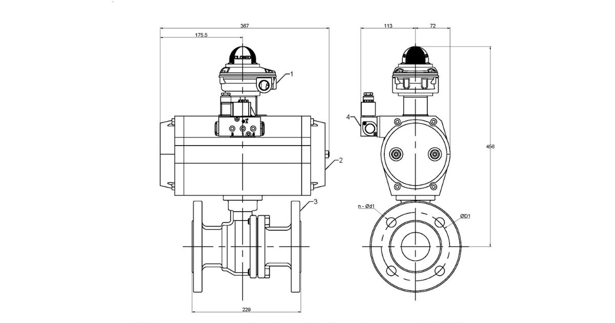 Ball Valve - Flanged Table E (100mm) STC