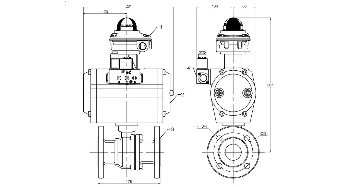 Ball Valve - Flanged Table E (50mm) STC